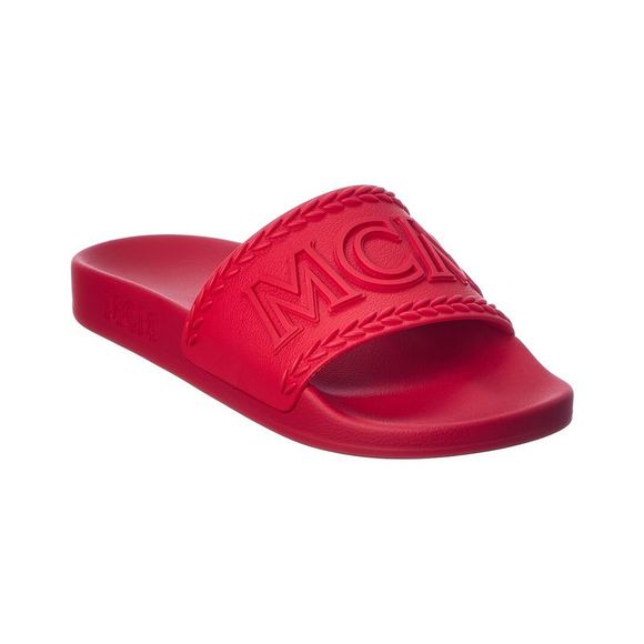 MCM | Shoes | Mcm Skyward Rubber Slide Red | Poshmark